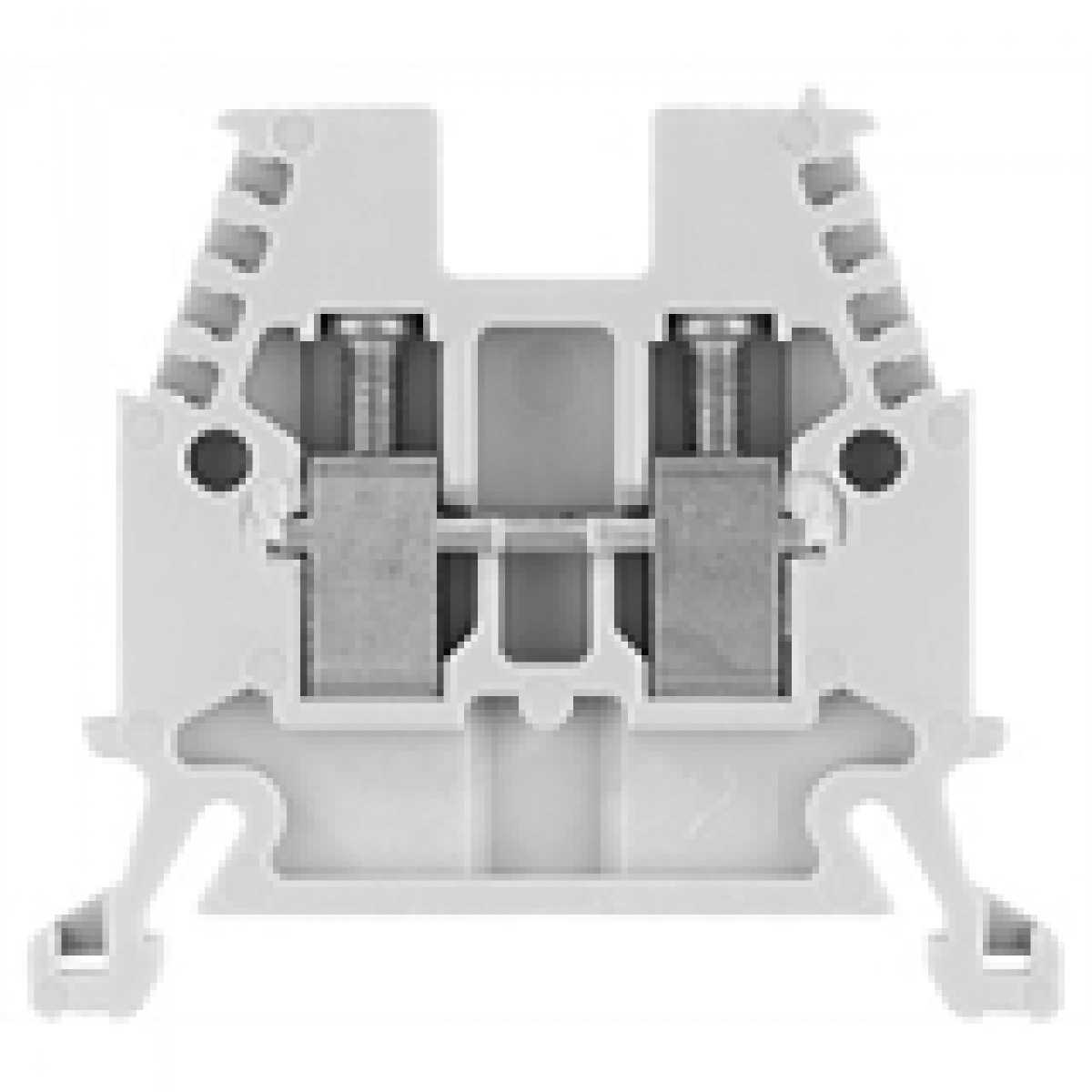 1492-W4 Terminal Block, 30A, 600V AC DC, Gray - 1492-W4 ...